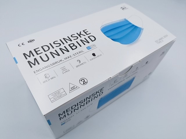 Marinor AS. Munnbind i steril forpakning 50-pk