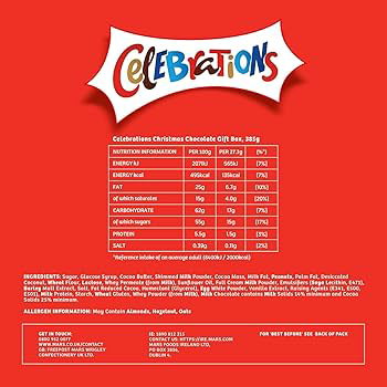 Marinor AS. Celebrations Milk Chocolate Box